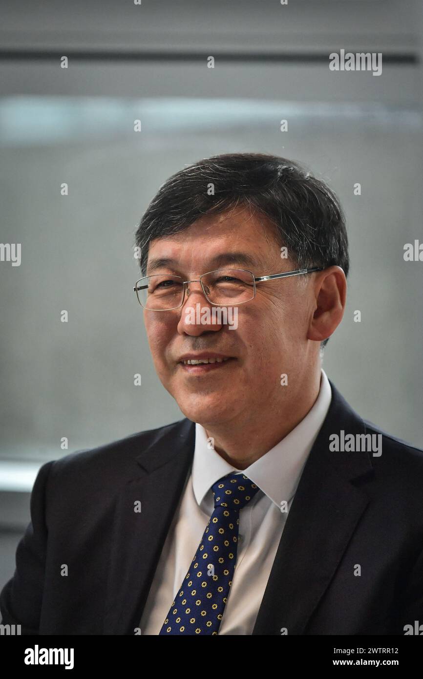 Paris, France. 19th Mar, 2024. Chinese Minister of Science and ...