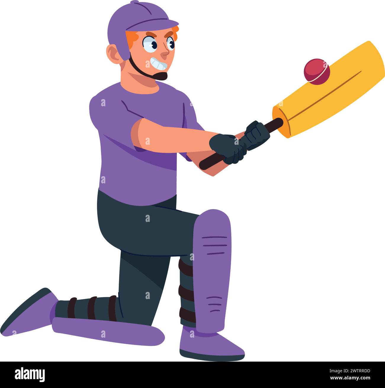 Cricket bowler action Cut Out Stock Images & Pictures - Alamy