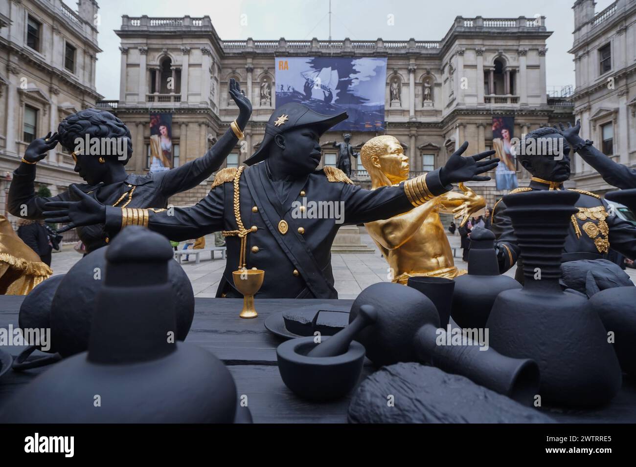 Royal Academy of Arts: The First Supper (Galaxy Black), 2023 Bronze ...