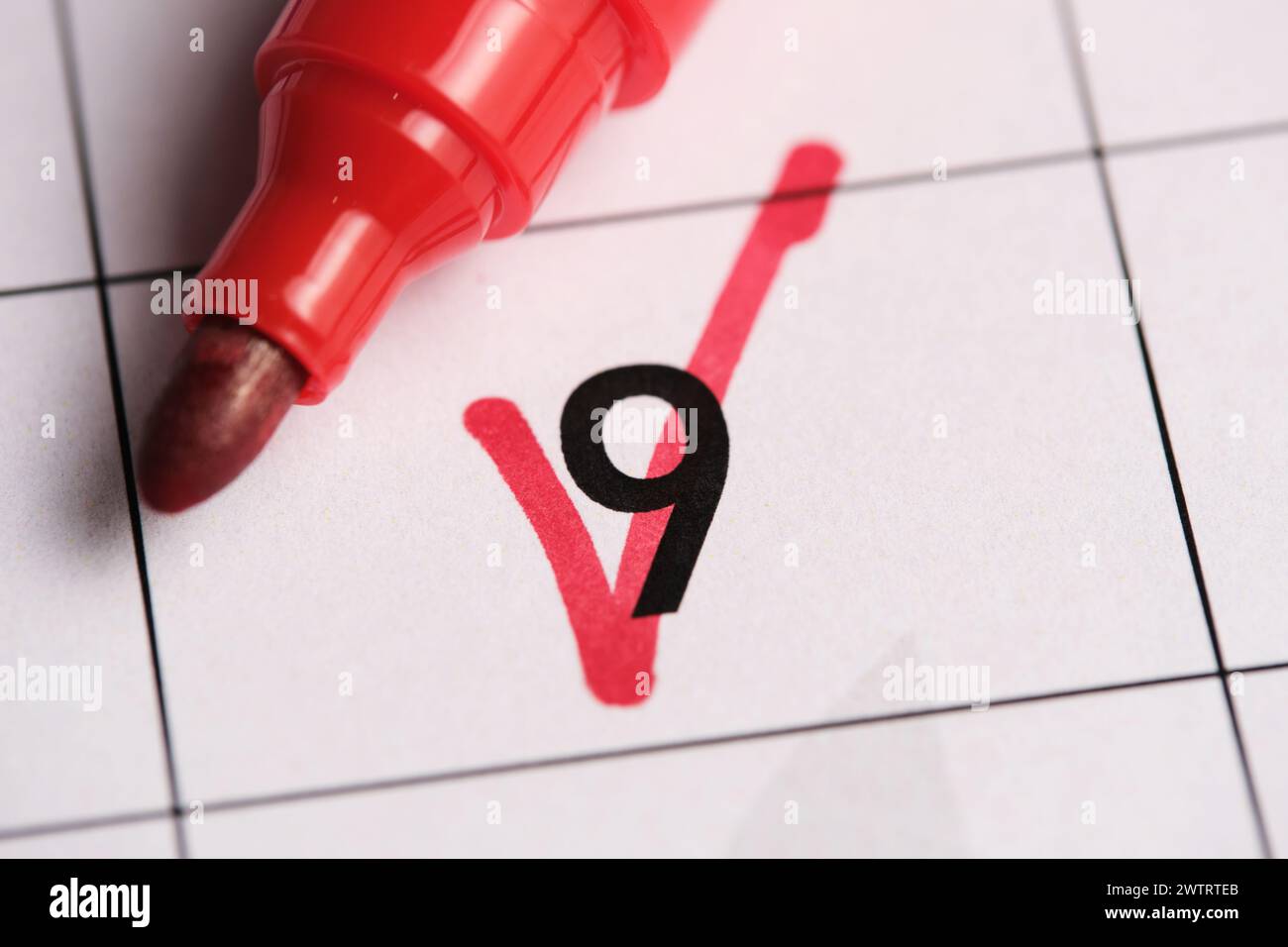 9th day in calendar hi-res stock photography and images - Alamy