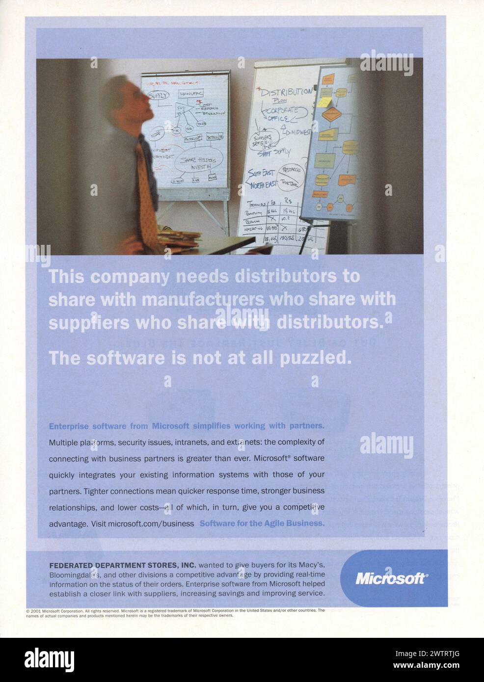 Vintage "Time" magazine 17 September 2001 issue advert, USA Stock Photo ...