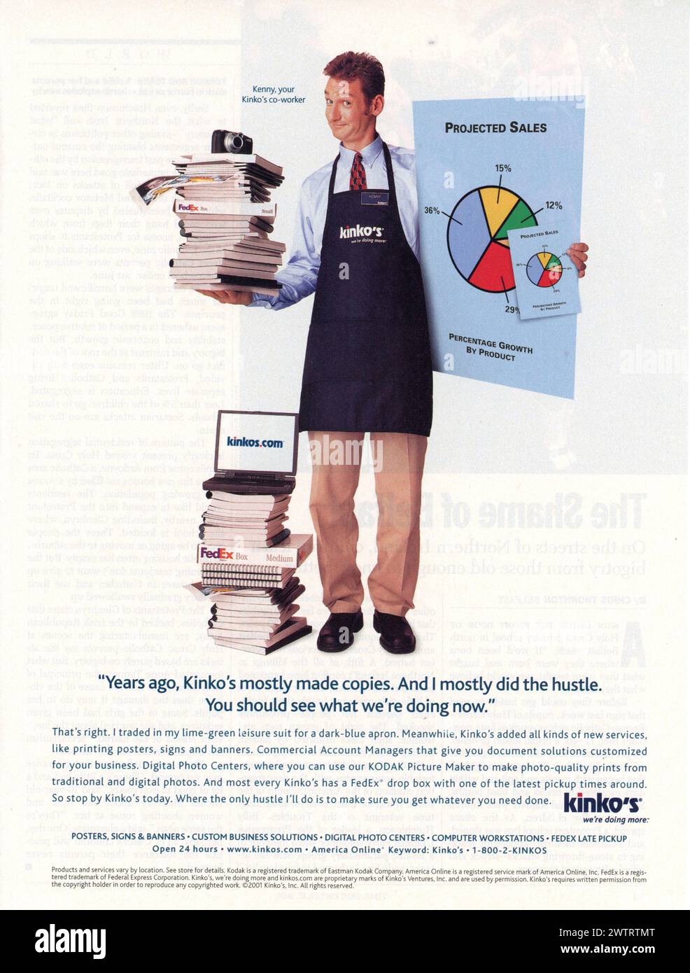 Vintage "Time" magazine 17 September 2001 issue advert, USA Stock Photo ...