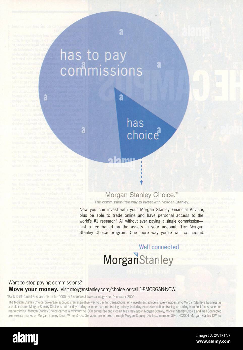 Vintage "Time" magazine 17 September 2001 issue advert, USA Stock Photo ...