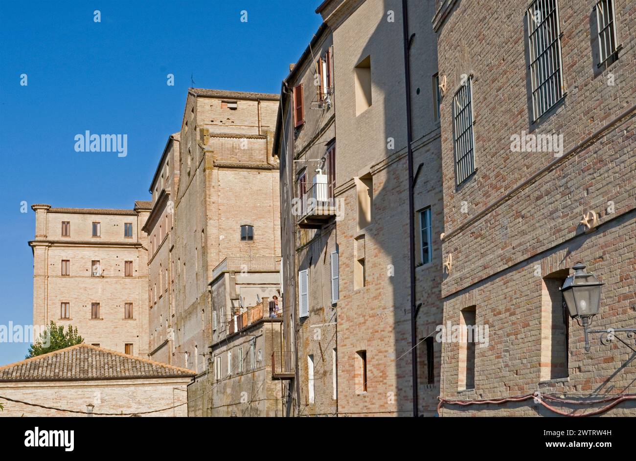 historic buildings in Fermo, Marches region, Italy Stock Photo - Alamy
