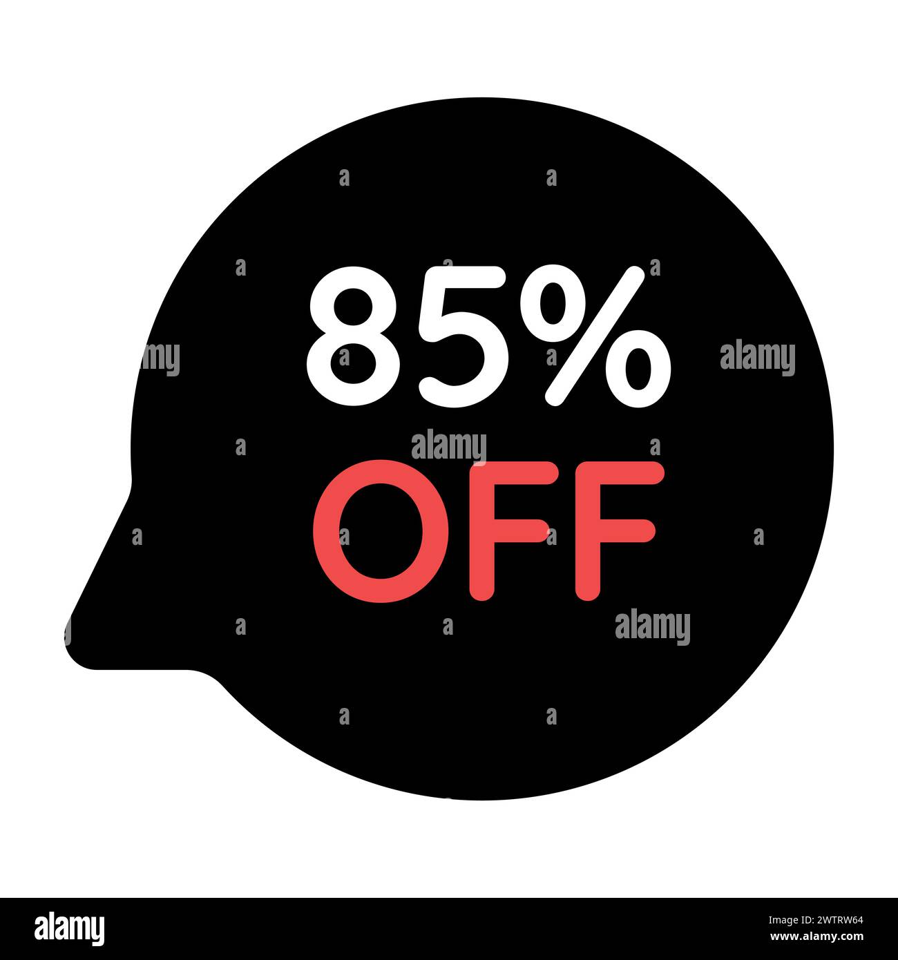 85 percent on white background Stock Vector Images - Alamy