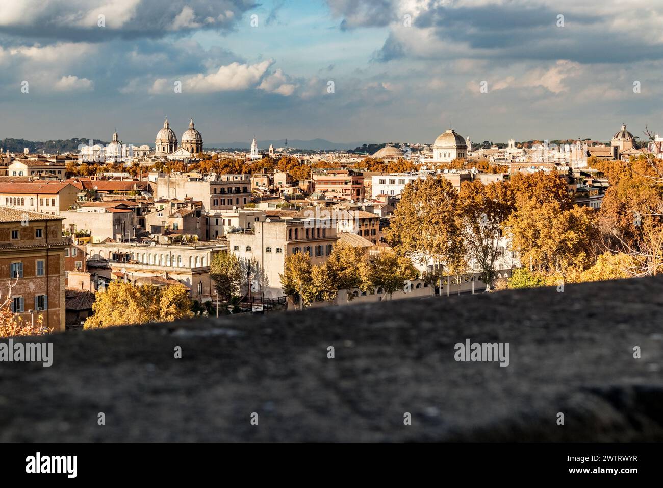 Rome, capital city of Italy as seen from the Orange Garden Stock Photo ...