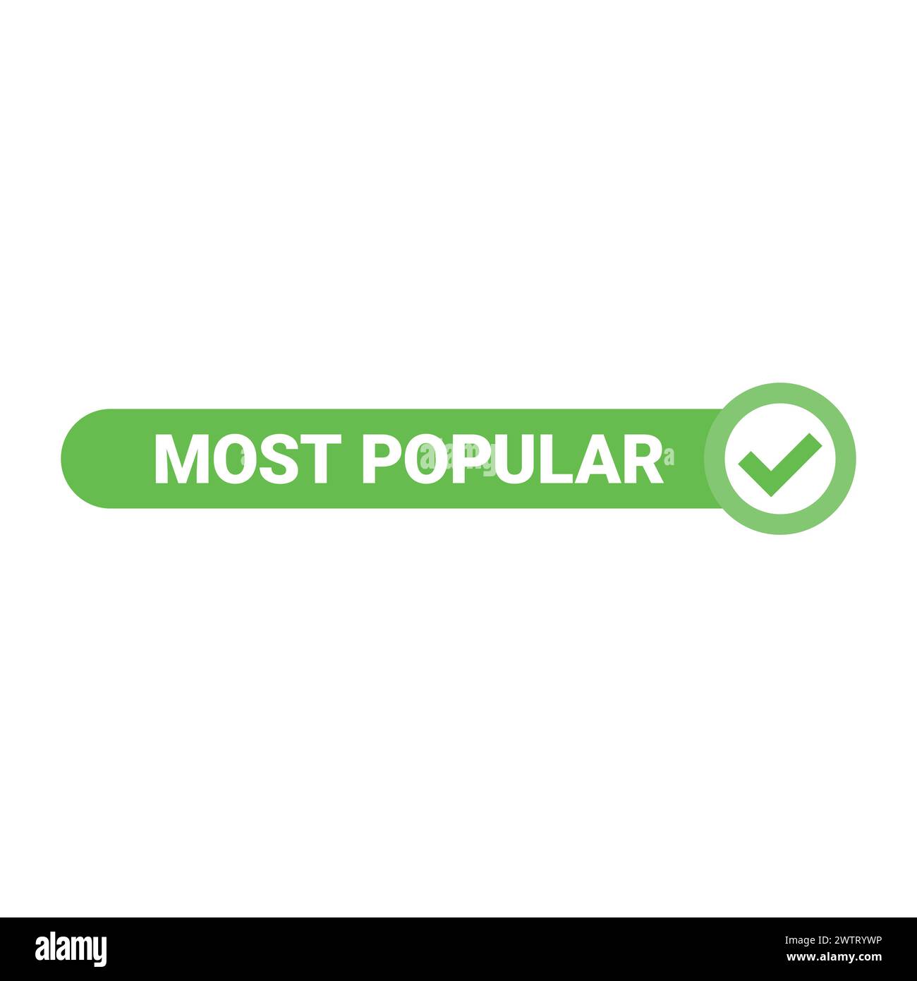 vector most popular label on white background Stock Vector Image & Art ...