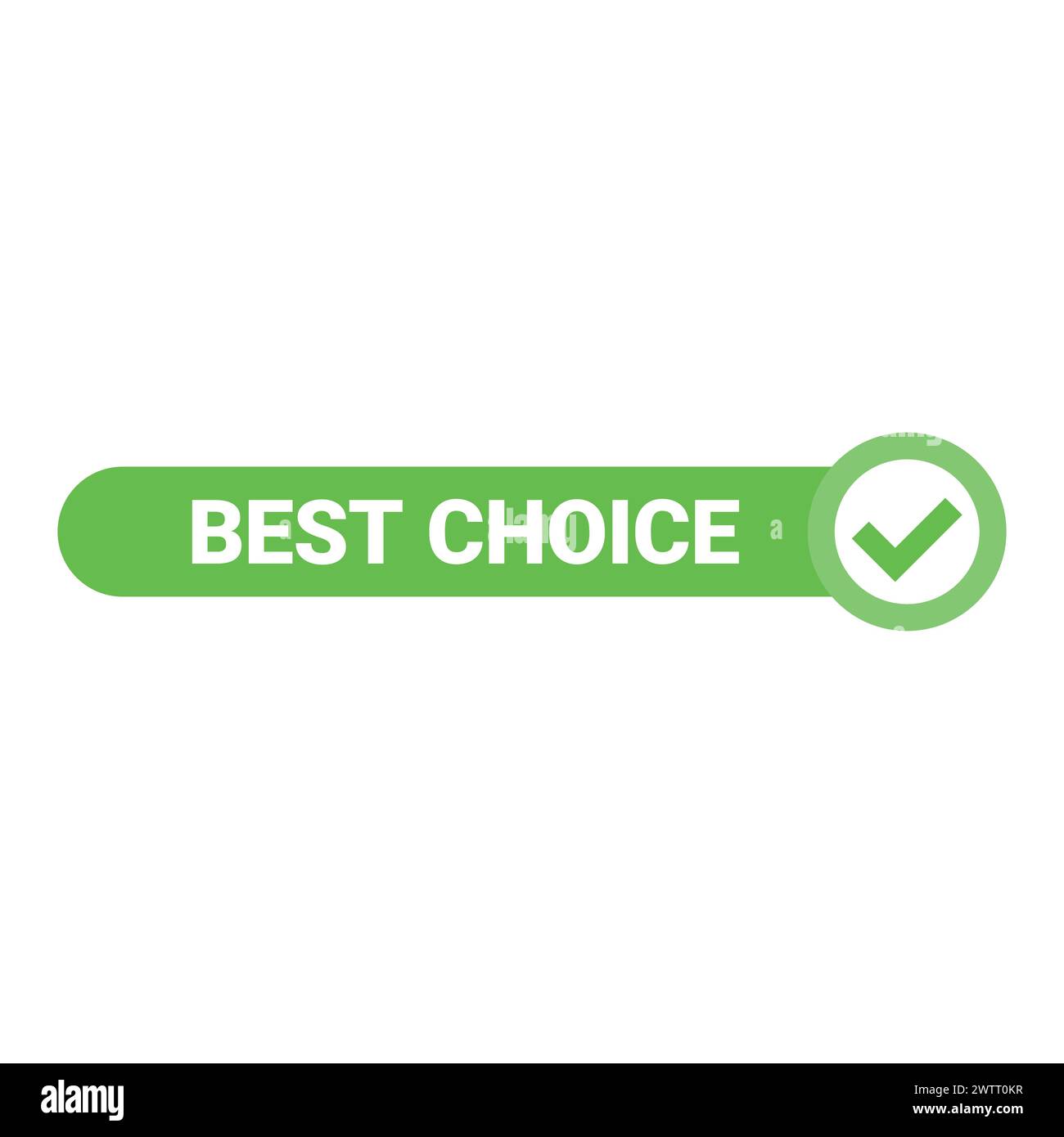 green vector best choice label on white background Stock Vector Image ...