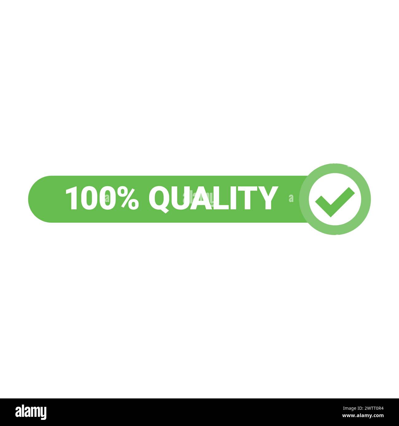 green vector 100 percent label on white background Stock Vector Image ...