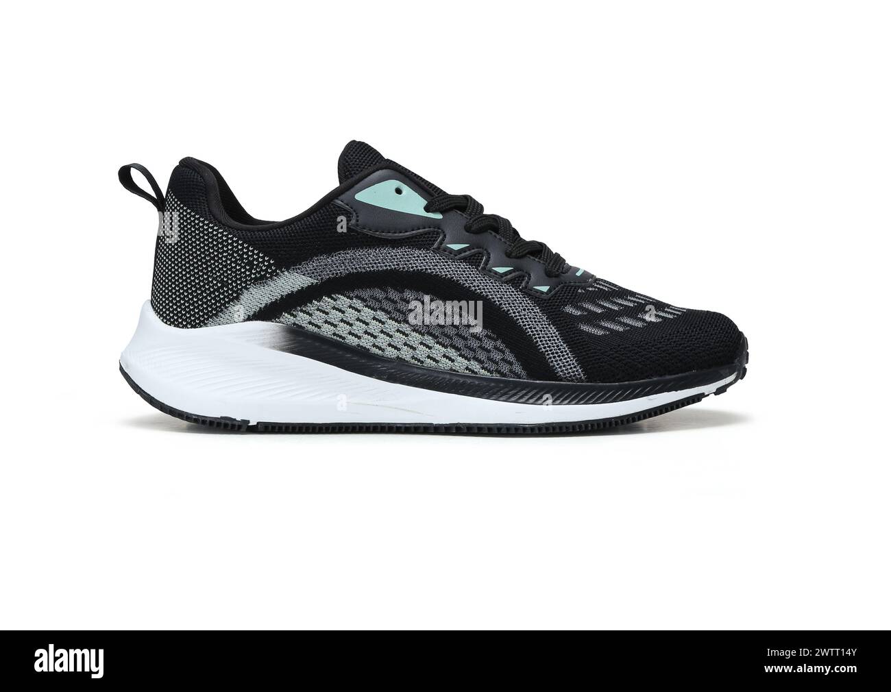 trendy and fashionable light wieght sneakers isolated on white ...