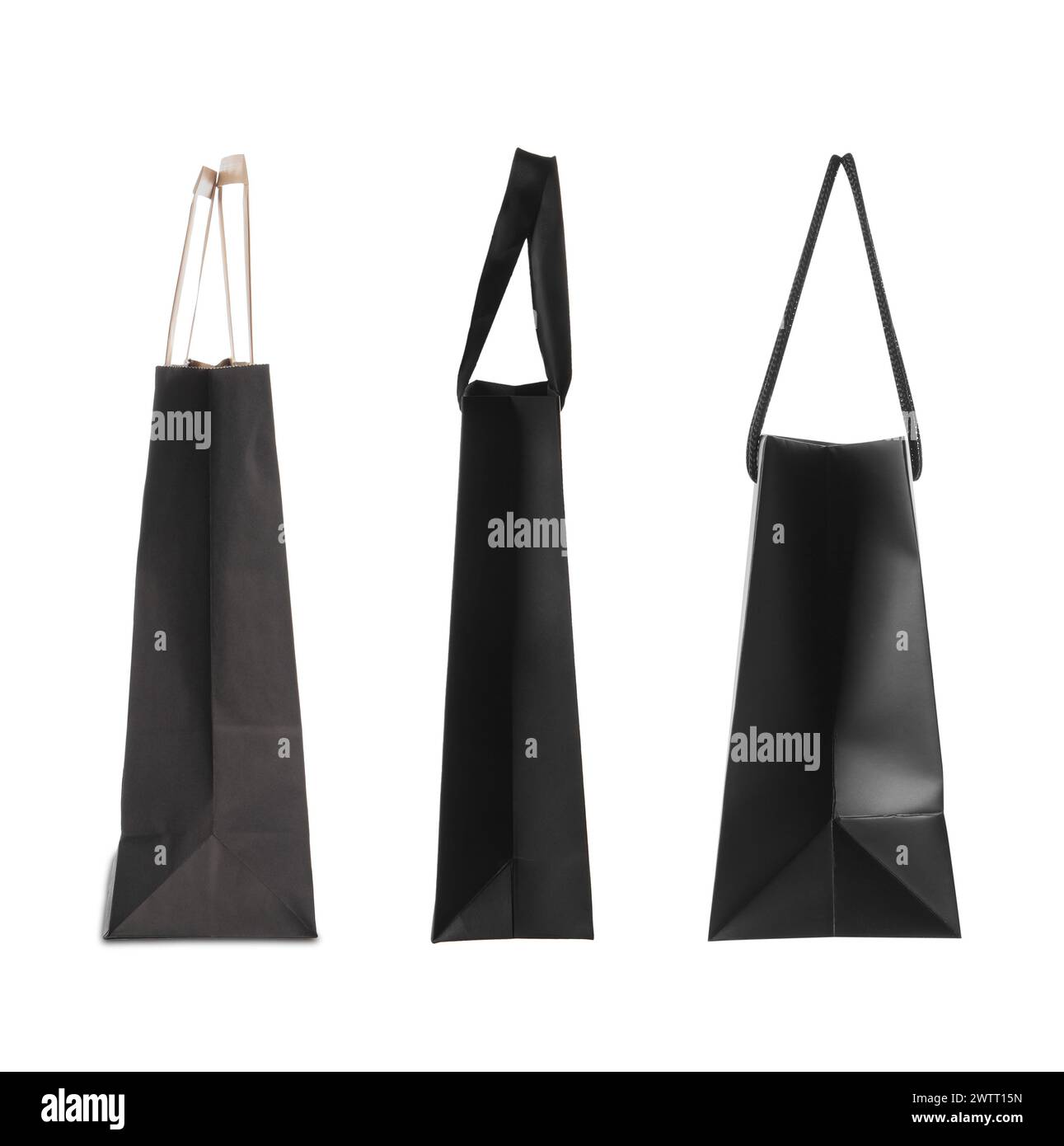 Black business bags set isolated hi-res stock photography and images ...