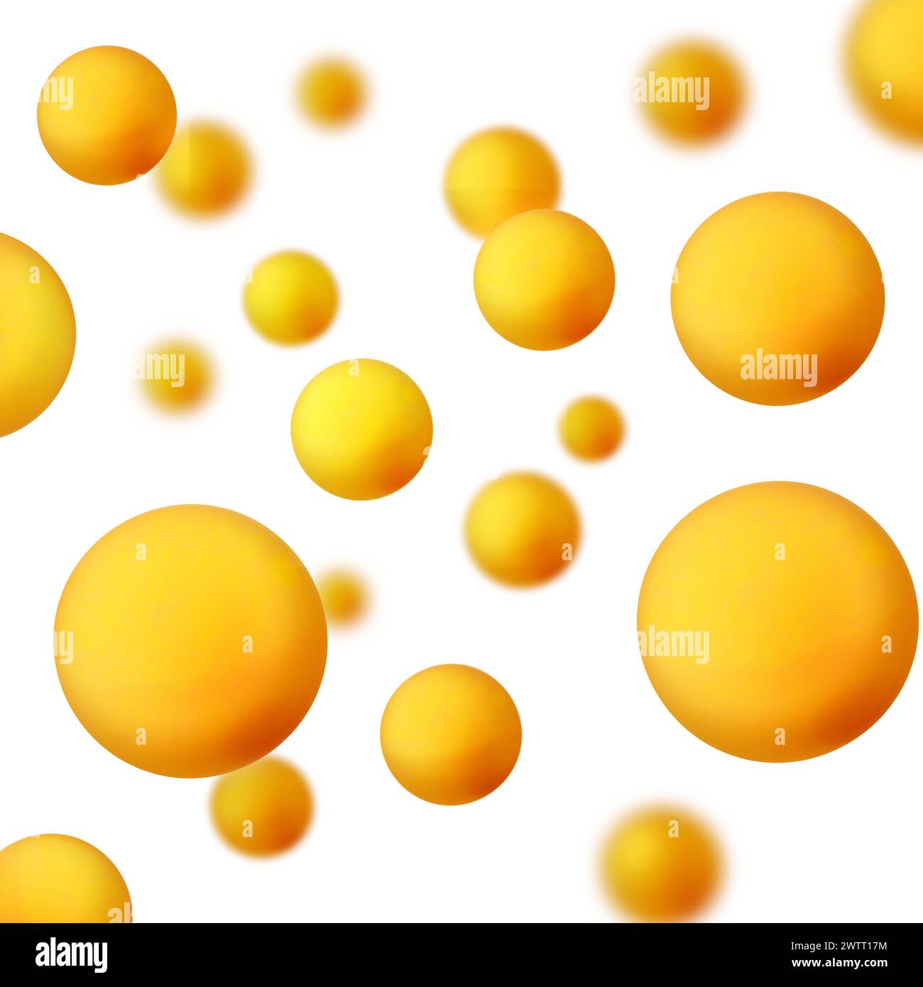 Table tennis balls falling on white background Stock Photo - Alamy