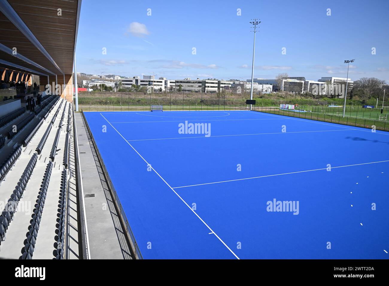 Illustration of the iconic Yves-du-Manoir stadium on March 19, 2024 ...