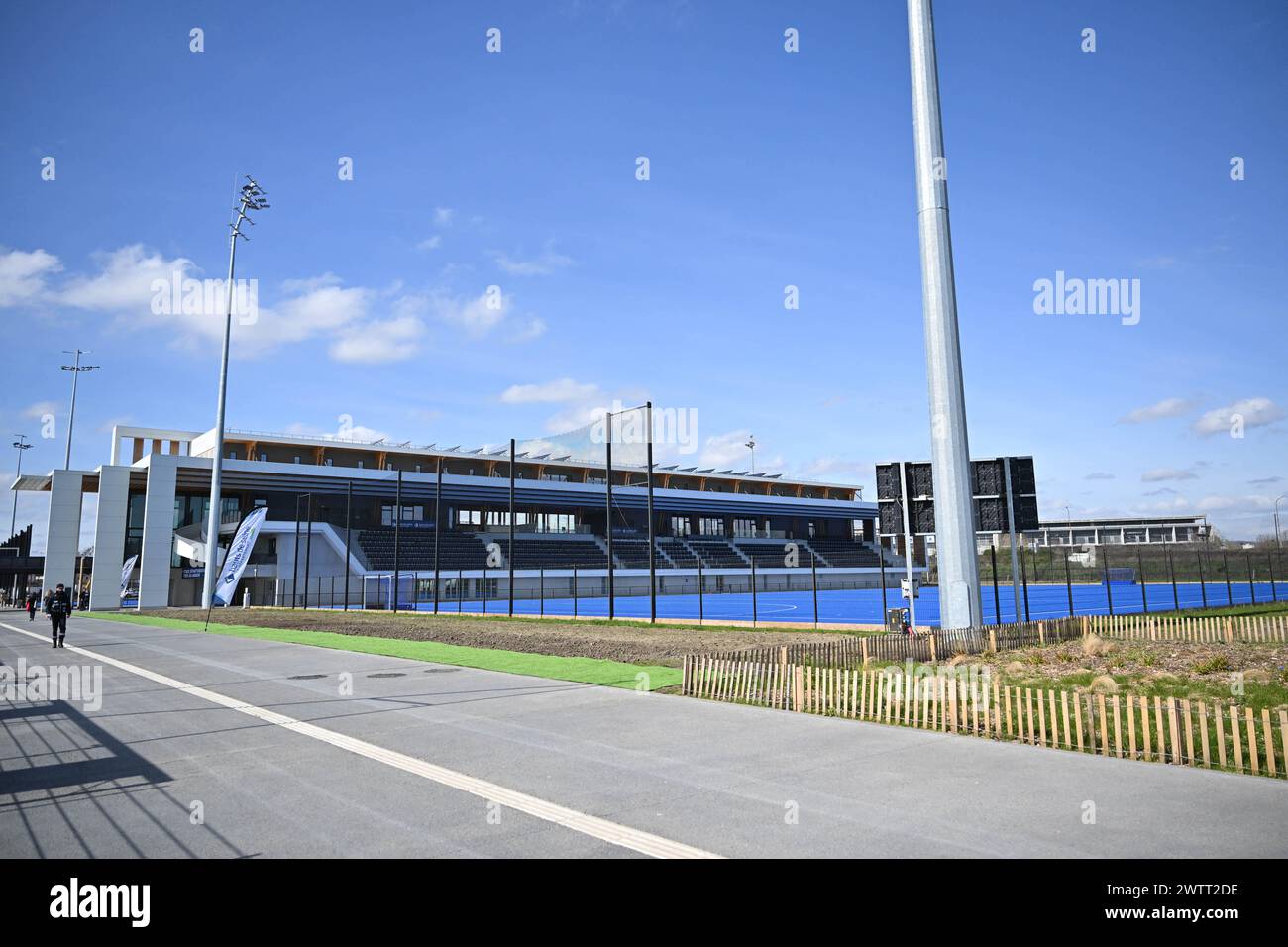 Illustration of the iconic Yves-du-Manoir stadium on March 19, 2024 ...
