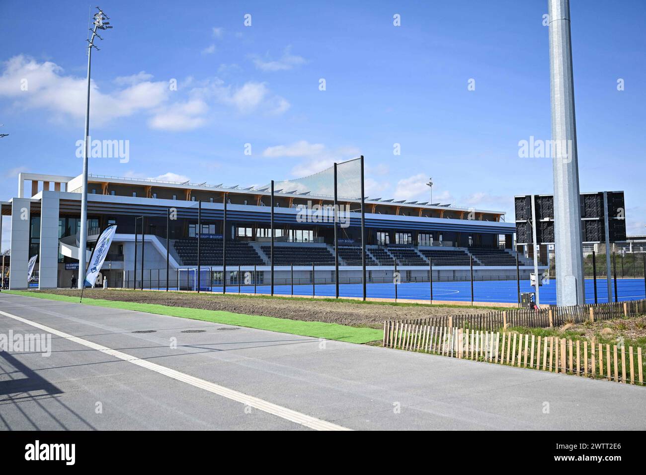 Illustration of the iconic Yves-du-Manoir stadium on March 19, 2024 ...