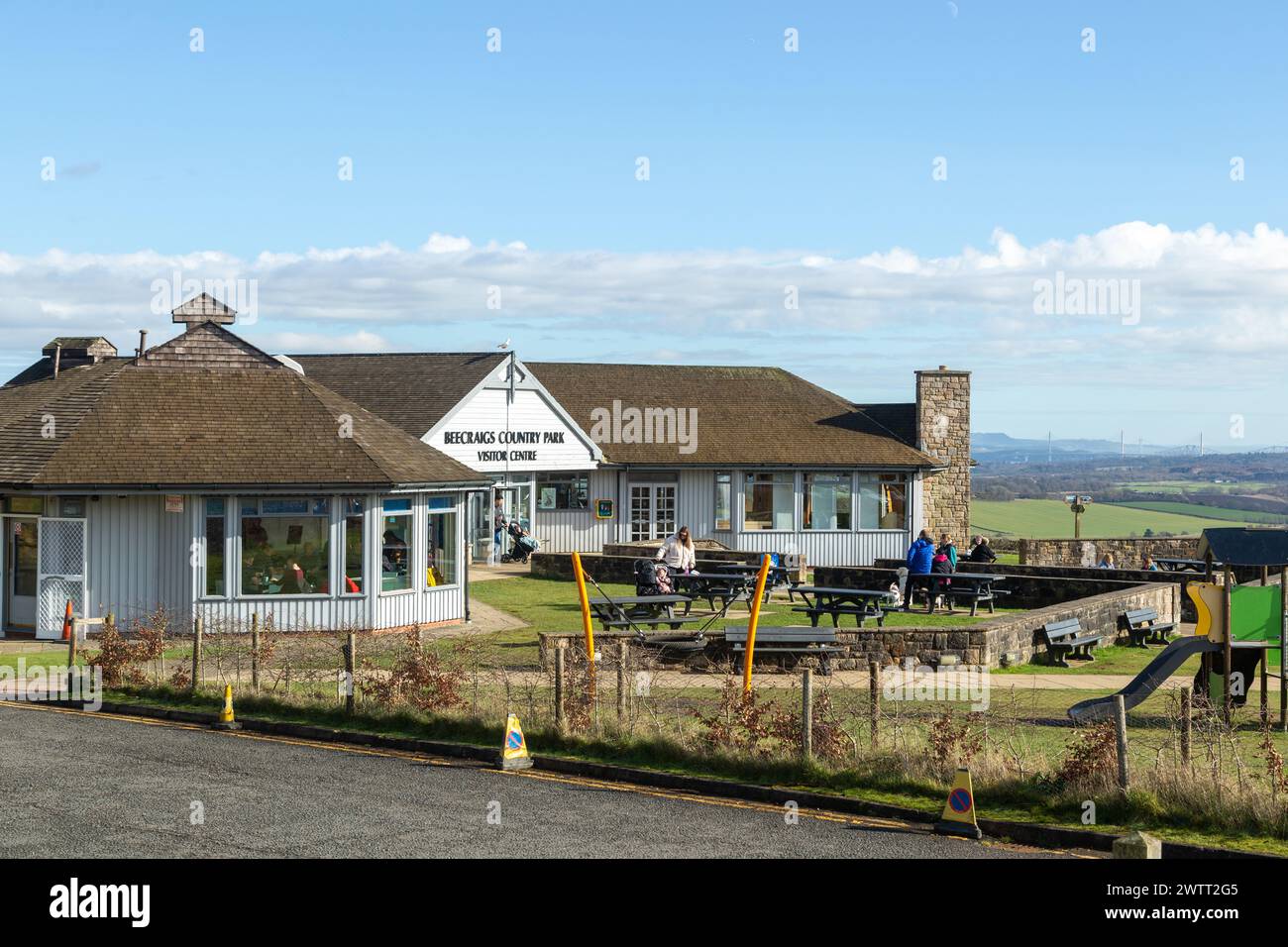 Beecraigs Country Park Visitor Centre Stock Photo - Alamy