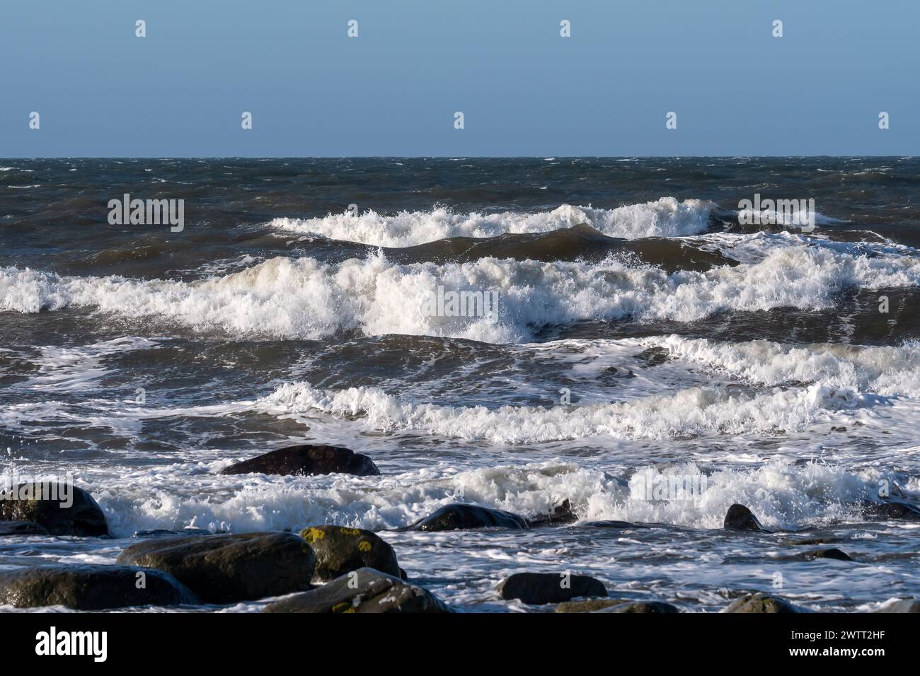 Waves at ocean Stock Photo - Alamy