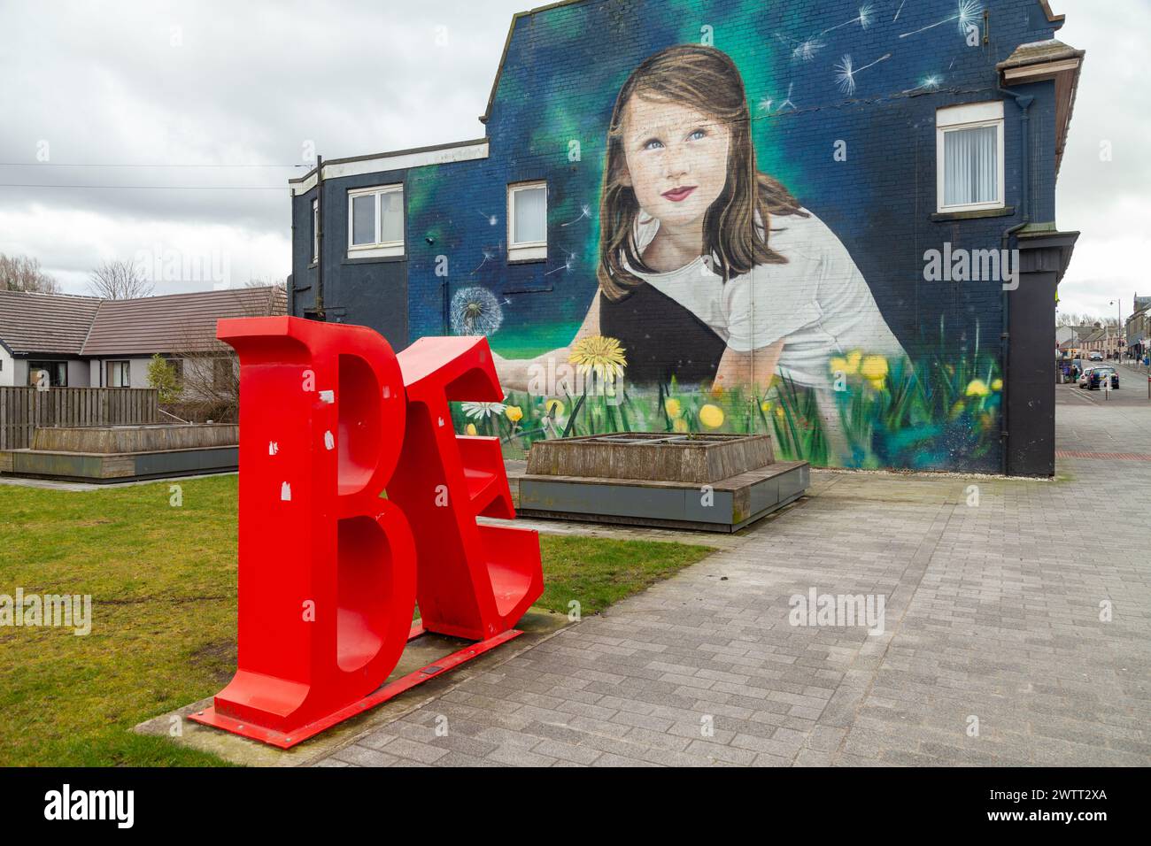 Dandelion wishes by Scottish Street Artist Kerry Wilson, Cowdenbeath ...