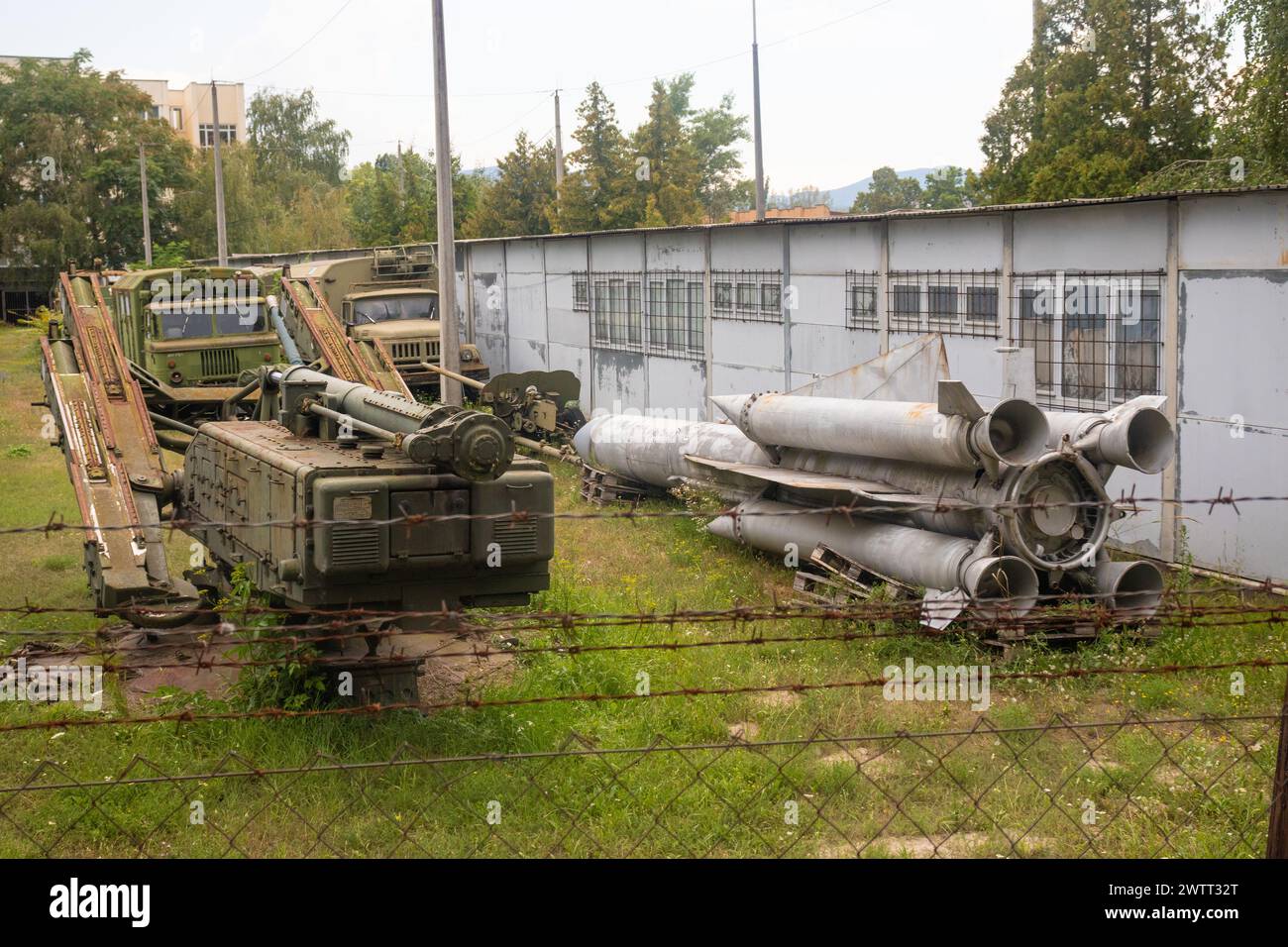 Old Soviet Cold war rocket launches ,S-125 Pehora, abandoned outside ...