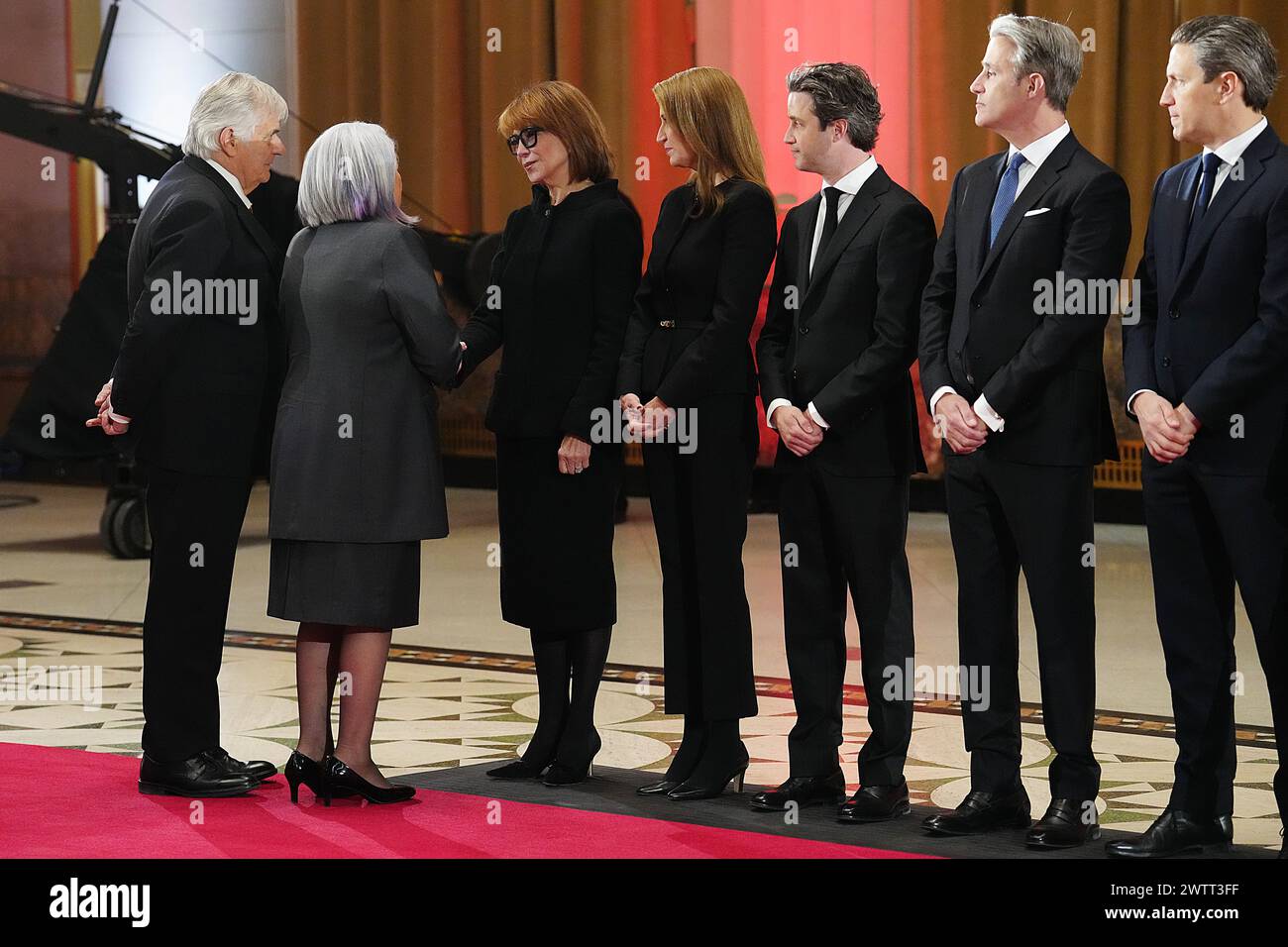 Ottawa, Canada. 19th Mar, 2024. Governor General Mary Simon, and her husband Whit Fraser, left ...