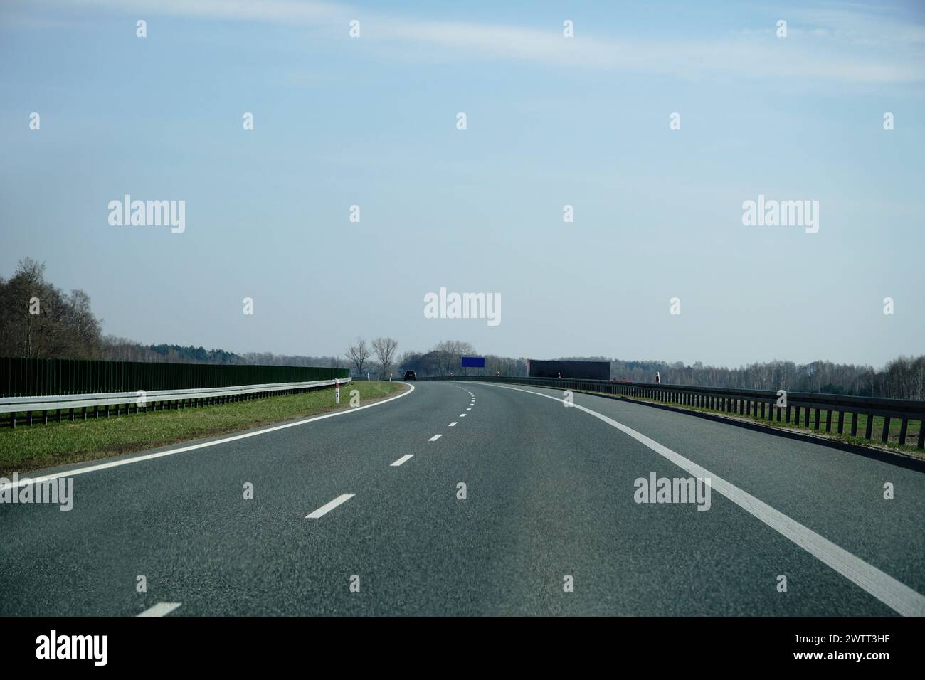 Driving on a highway - driver's perspective Stock Photo - Alamy