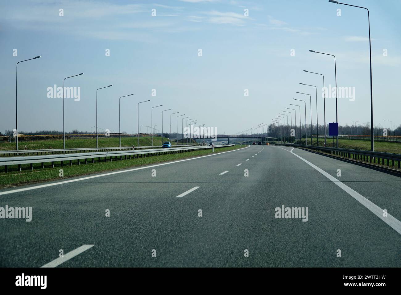 Driving on a highway - driver's perspective Stock Photo - Alamy