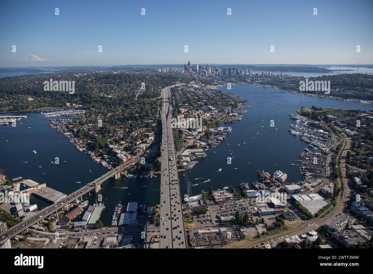 Seattle From The Air Stock Photo - Alamy