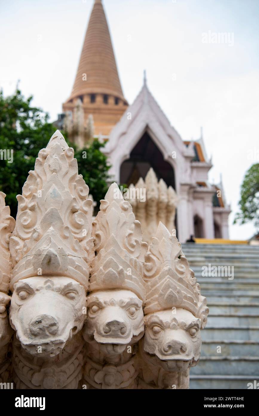 the main entry of the Phra Pathom Chedi in the city centre of Nakhon ...