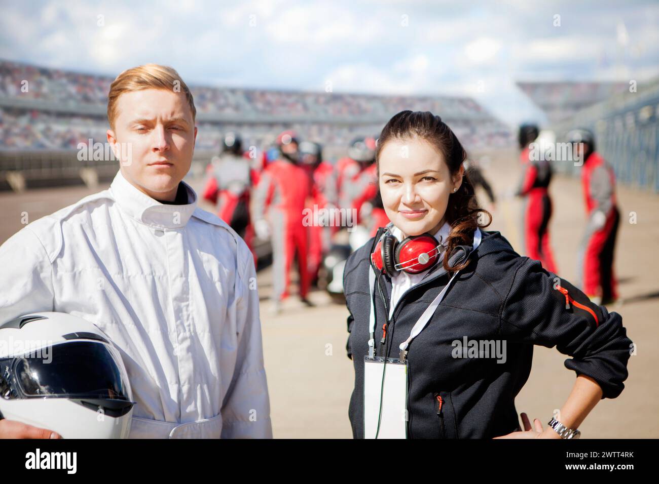 Female racing driver hi-res stock photography and images - Alamy