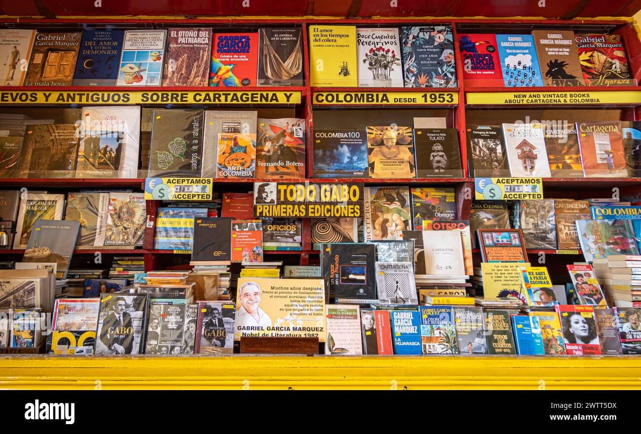 Cartagena, Colombia - July 25, 2023: Closeup of colorful book ...