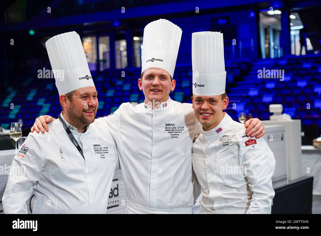 Trondheim 20240319.Coach Christopher Davidsen, Haavard Werkland and ...