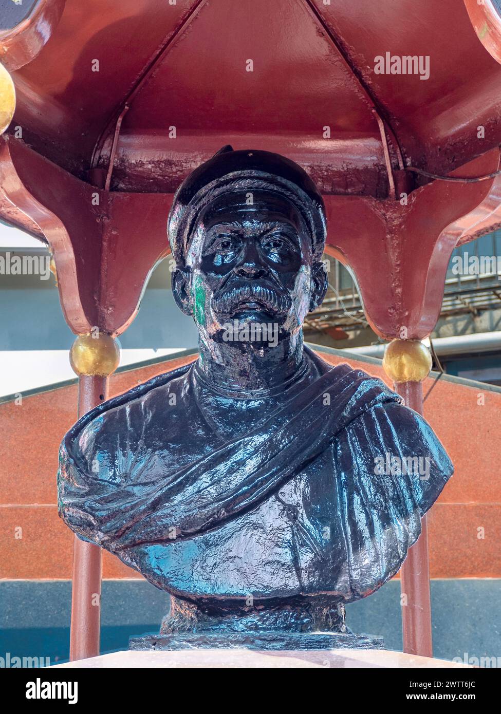 01 20 2024 Vintage Old Statue of Bal Gangadhar Tilak, known as Lokmanya ...