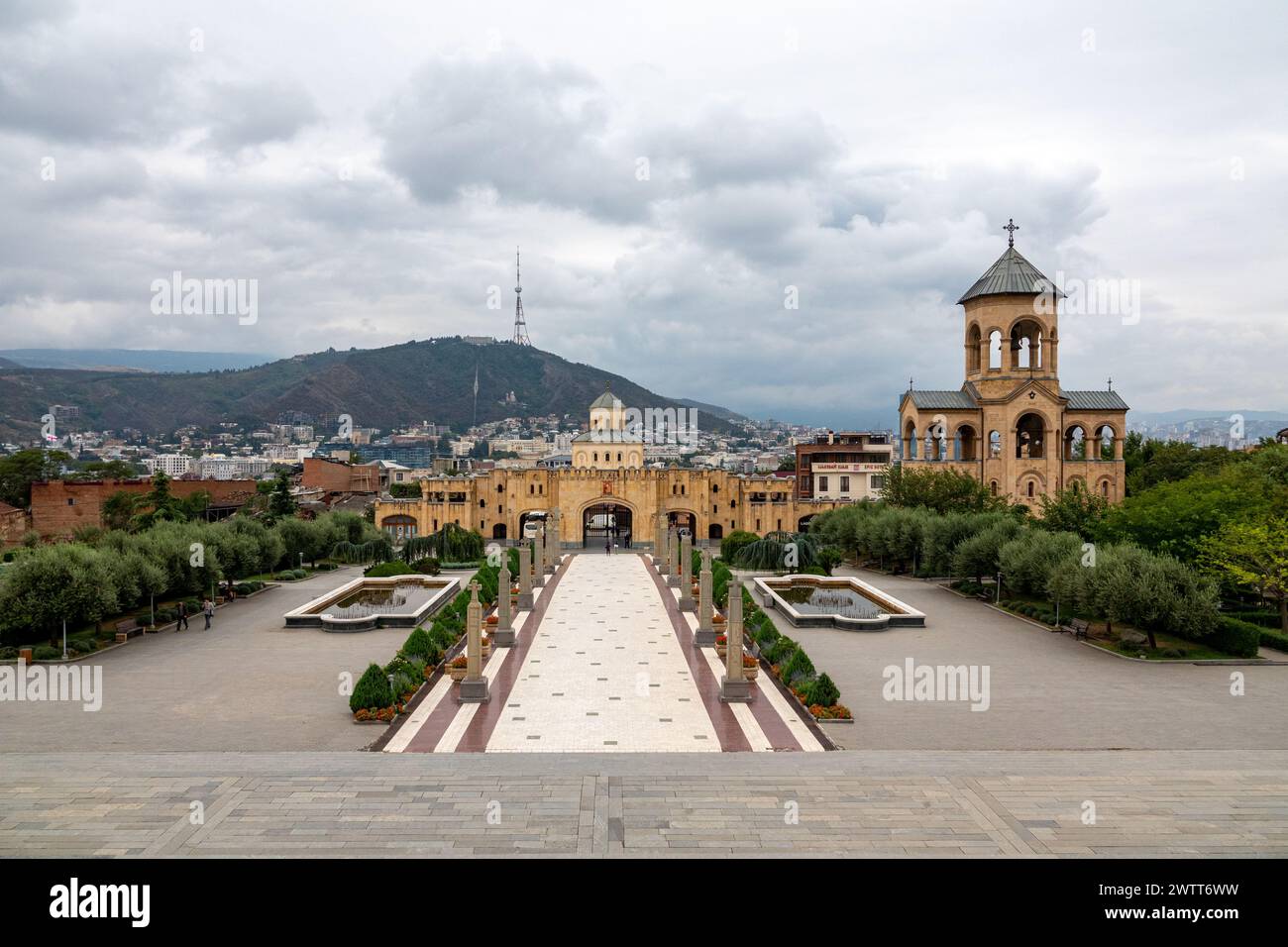 The Holy Trinity Cathedral of Tbilisi commonly known as Sameba in ...