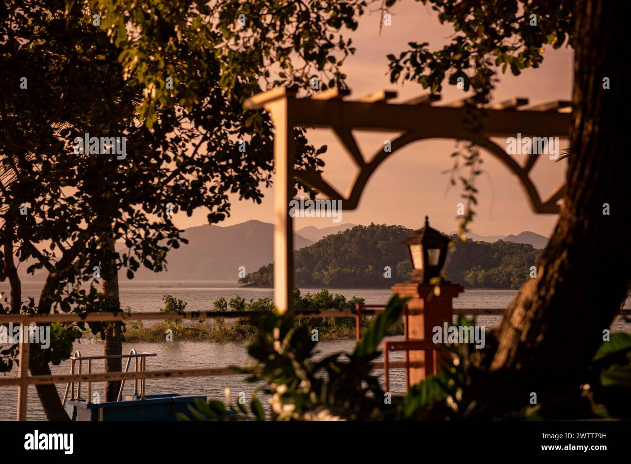 Landscape and Nature at the Lake Kaeng Krachan Dam in the Kaeng Krachan National Park in the ...