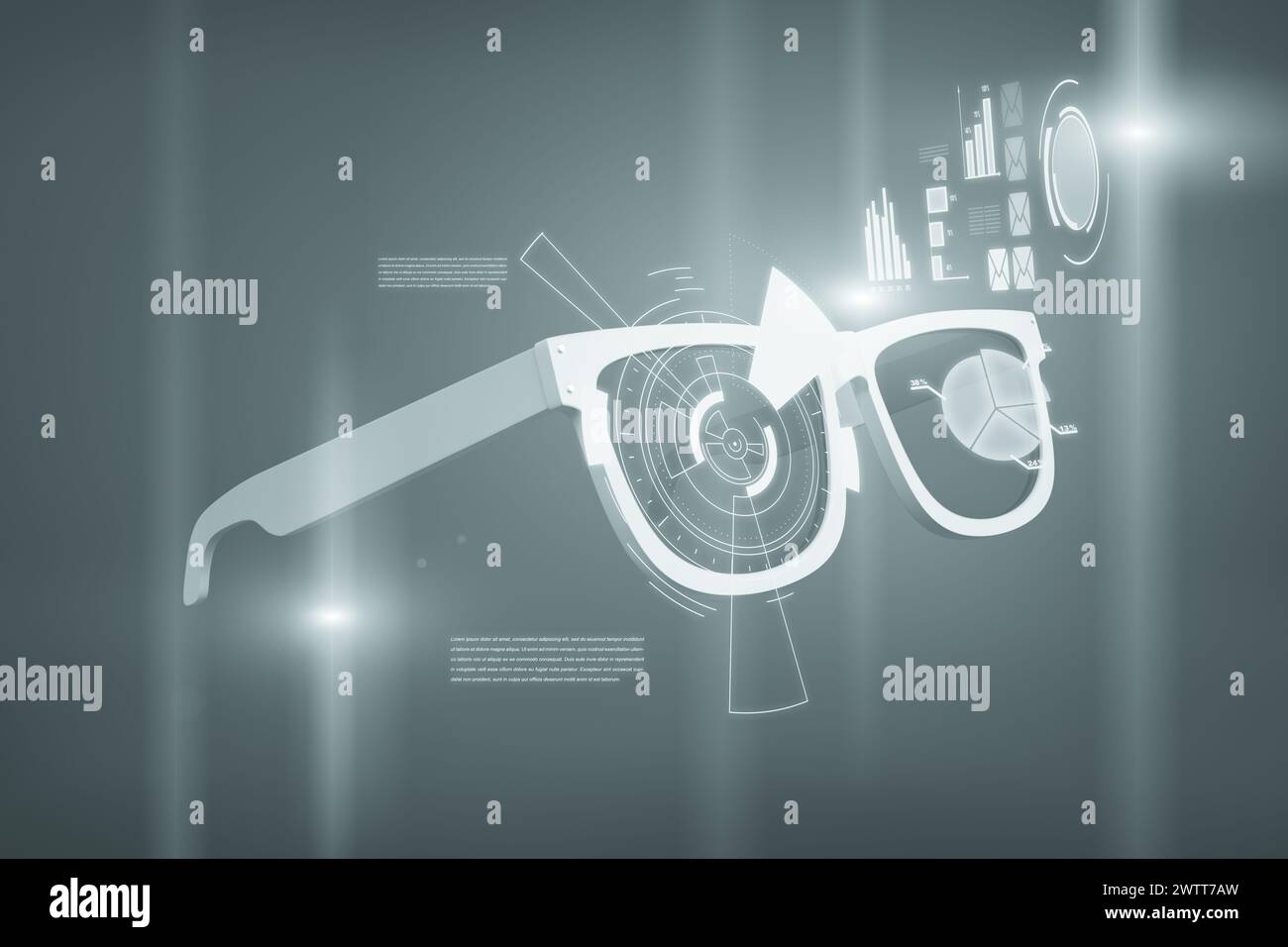 Futuristic sunglasses design in holograph style Stock Photo - Alamy