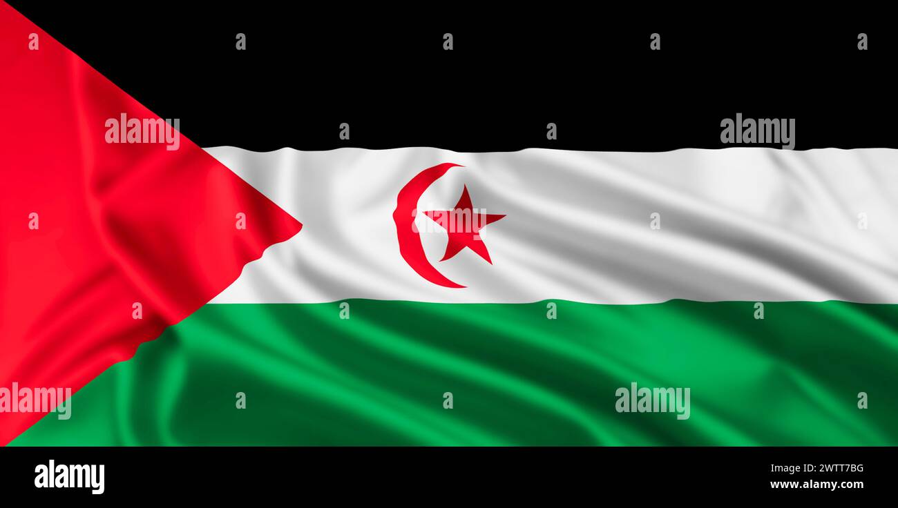 The Flag of The Sahrawi Arab Democratic Republic. a non United Nations ...