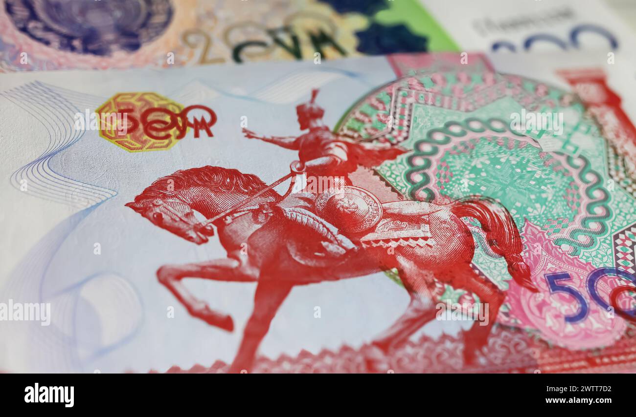 Closeup of Statue of Amir Temur (Tamerlane) in Tashkent on Uzbekistan ...