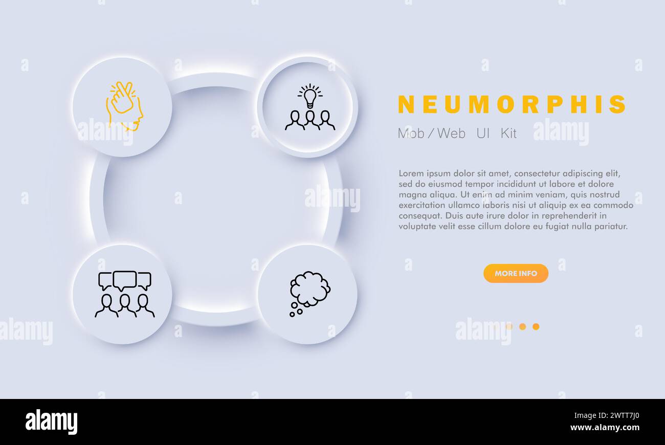 Creation line icon. Collaboration, creativity, group work, synergy ...