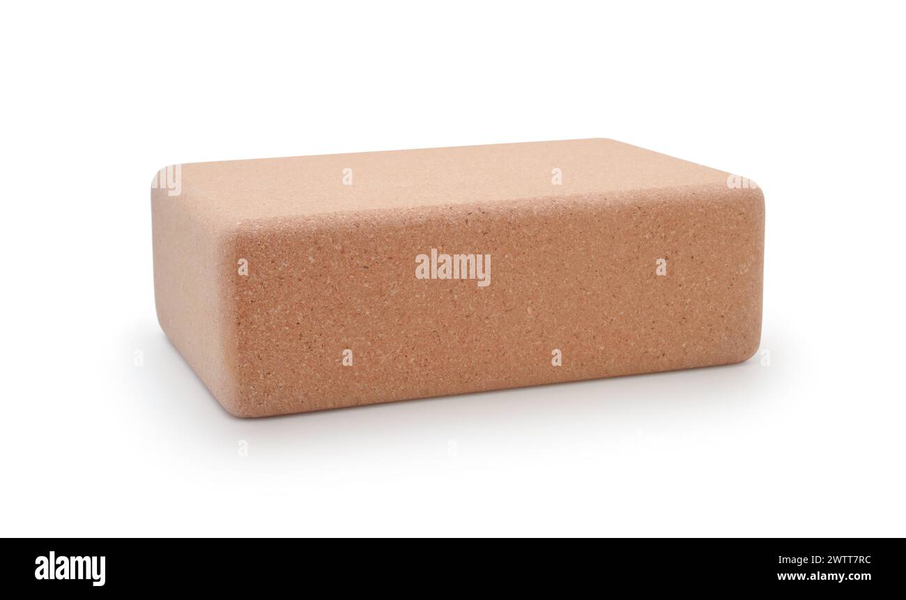 Sport square cork block isolated on white Stock Photo - Alamy