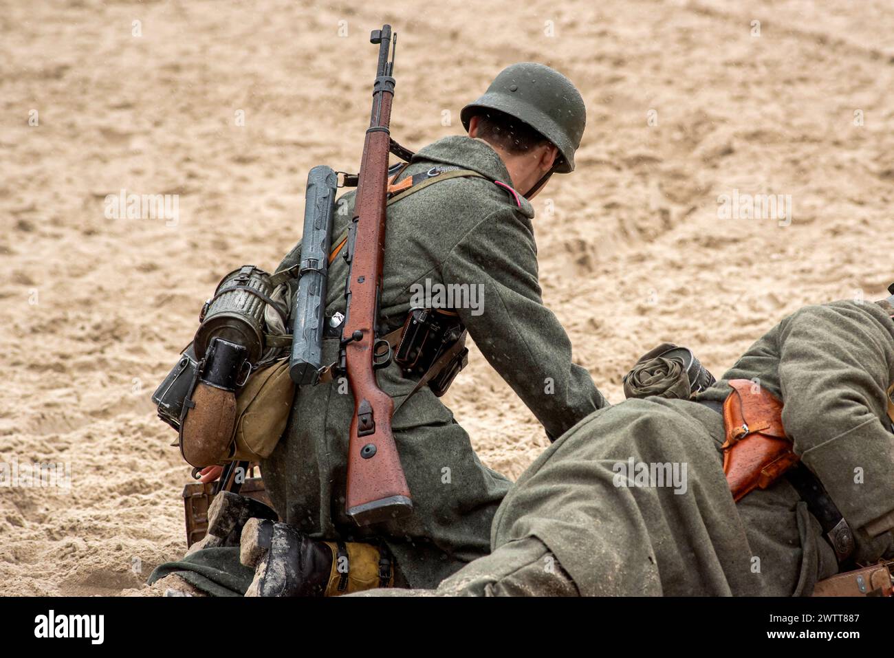 Historical reconstruction of the Battle of Kolobrzeg in Poland during ...