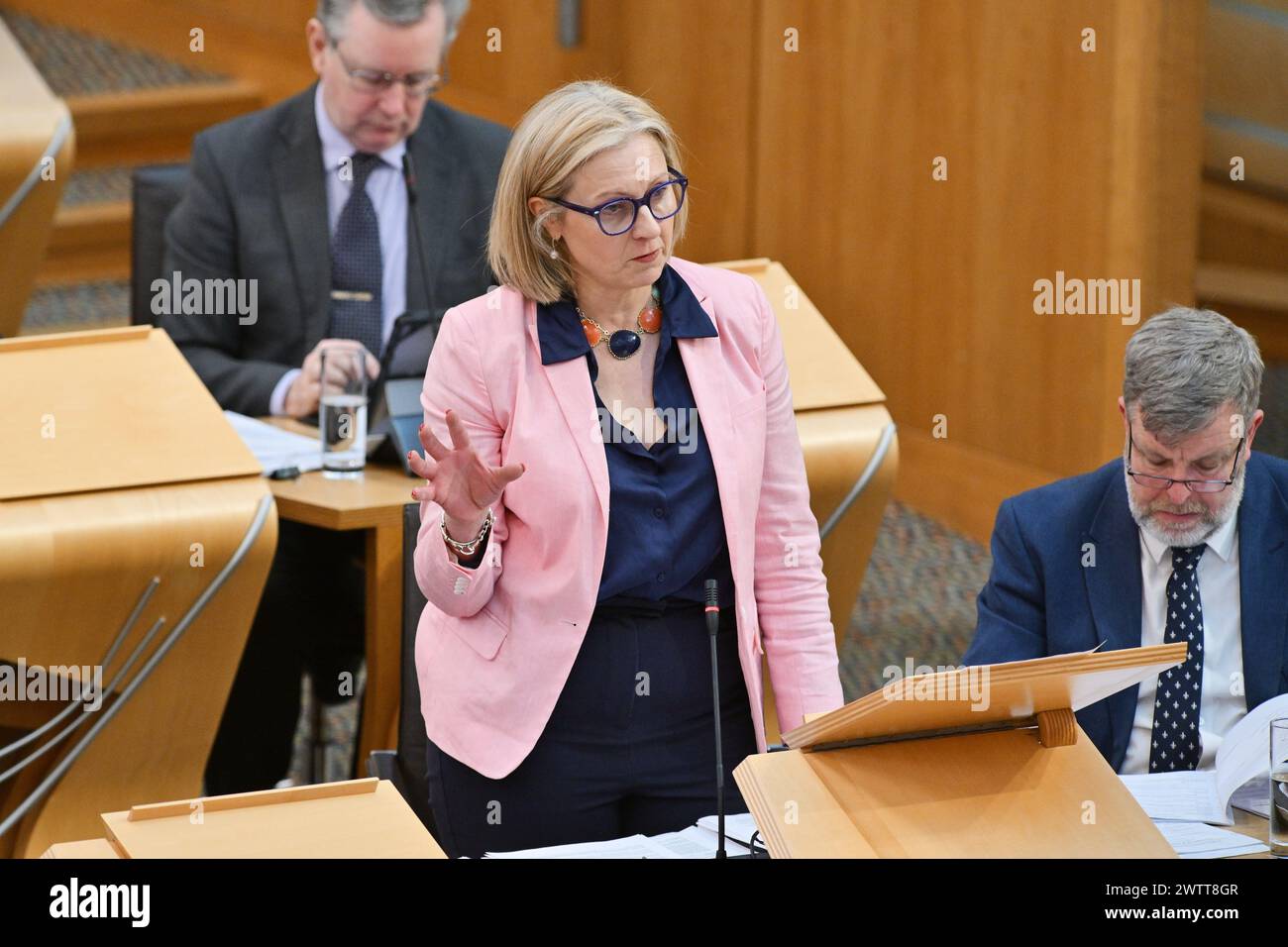 Edinburgh Scotland, UK 19 March 2024. Rachael Hamilton MSP at the ...