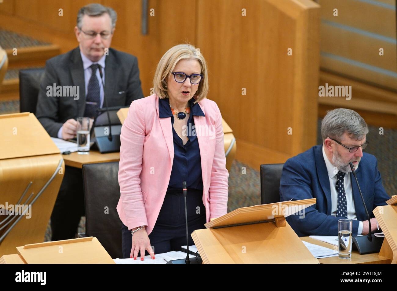Edinburgh Scotland, UK 19 March 2024. Rachael Hamilton MSP at the ...