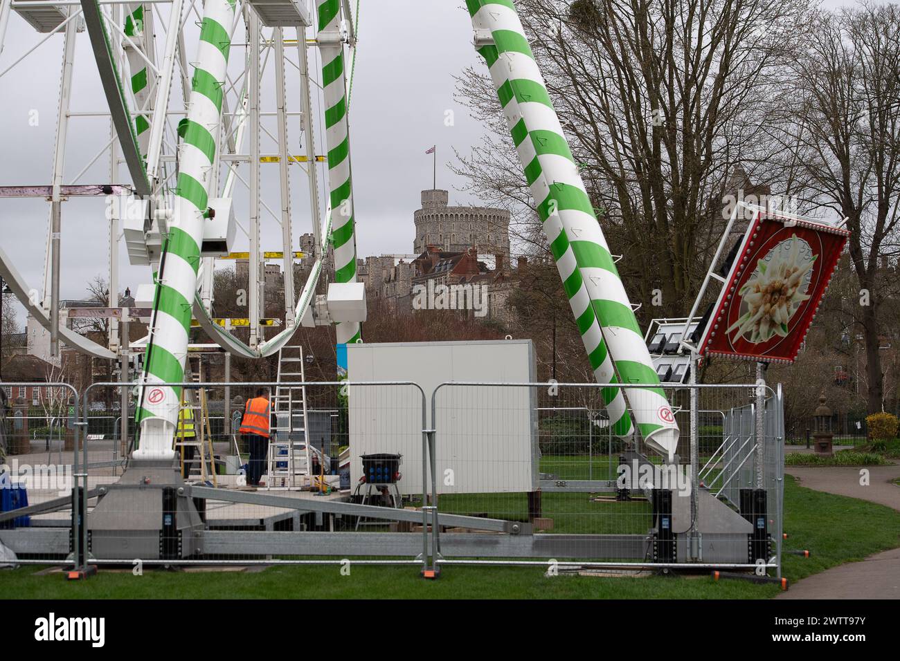 Windsor, Berkshire, UK. 19th March, 2024. A huge temporary 35 metre ...