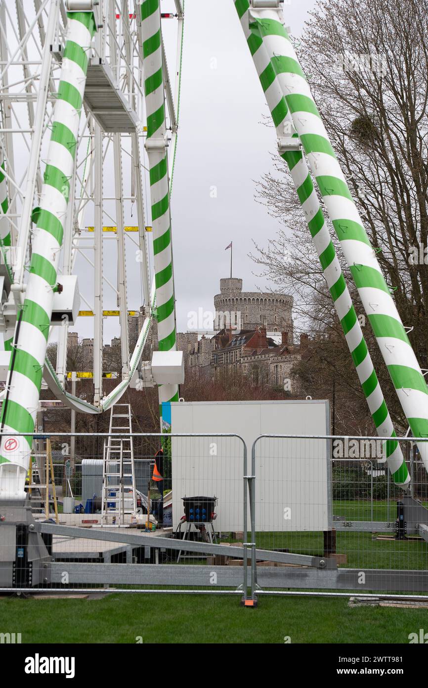 Windsor, Berkshire, UK. 19th March, 2024. A huge temporary 35 metre ...