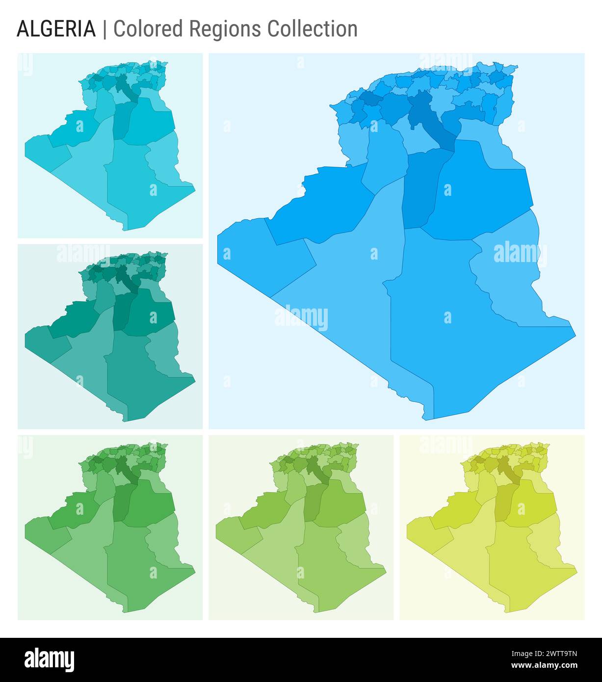 Map of algerian provinces hi-res stock photography and images - Alamy
