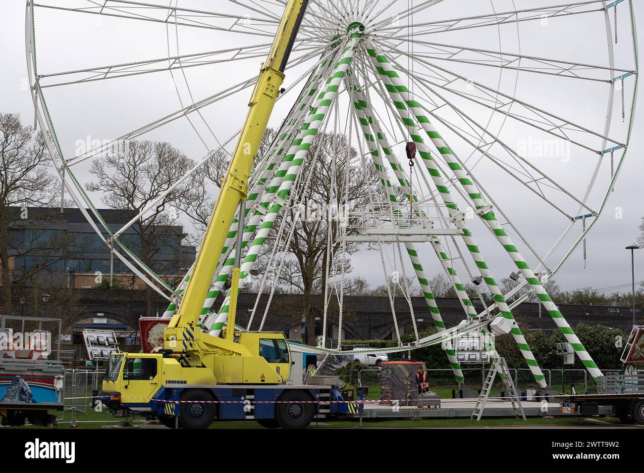 Windsor, Berkshire, UK. 19th March, 2024. A huge temporary 35 metre ...
