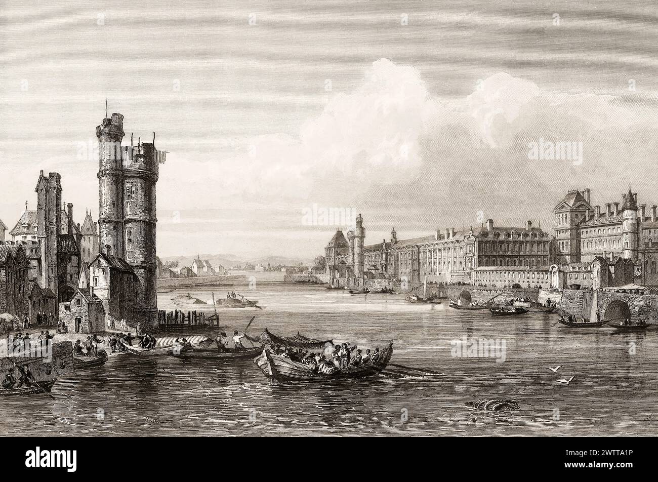 The old Louvre Palace, Paris, 16th century Stock Photo - Alamy