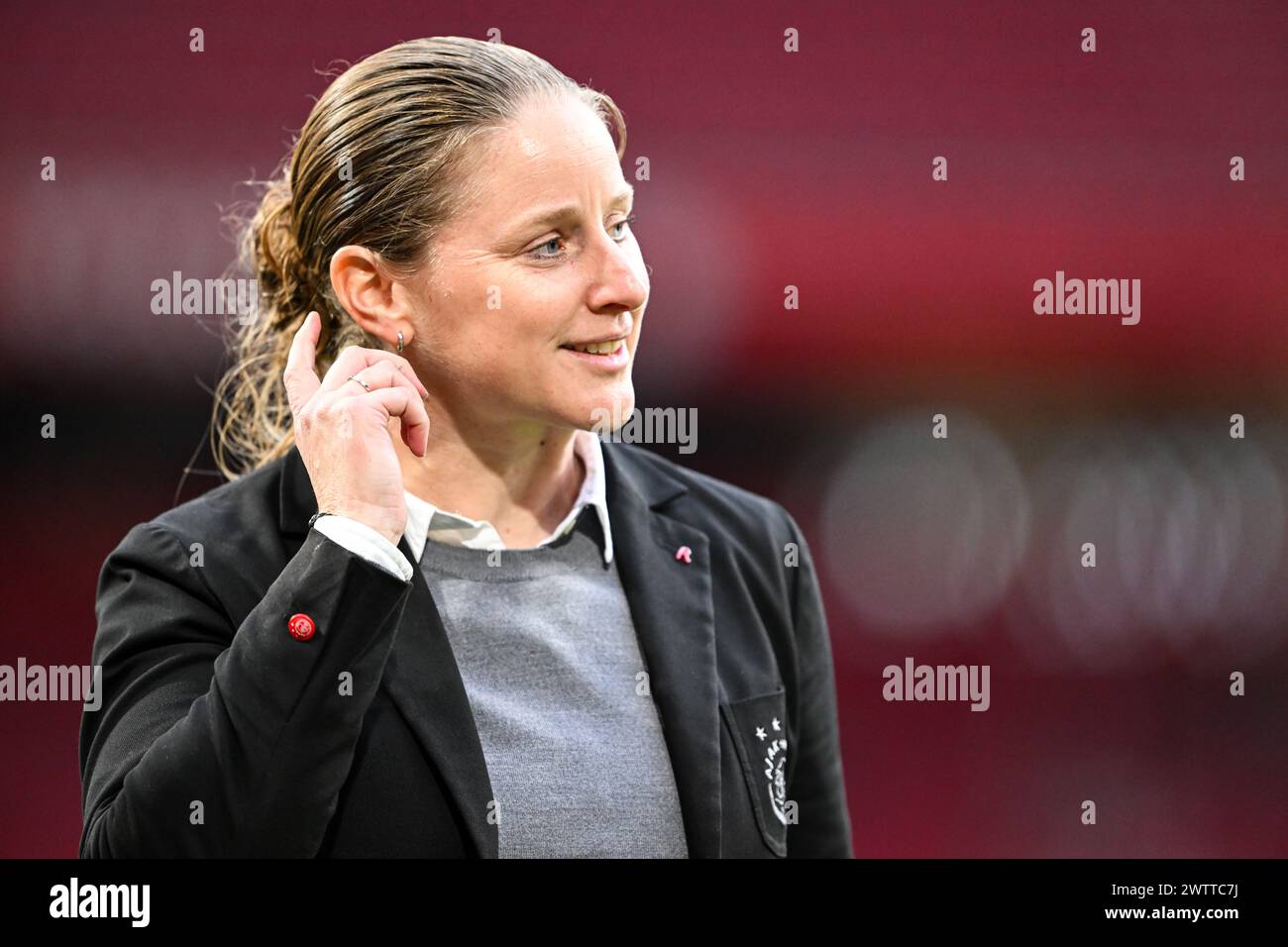 AMSTERDAM - Ajax coach Suzanne Bakker during the UEFA Champions League ...