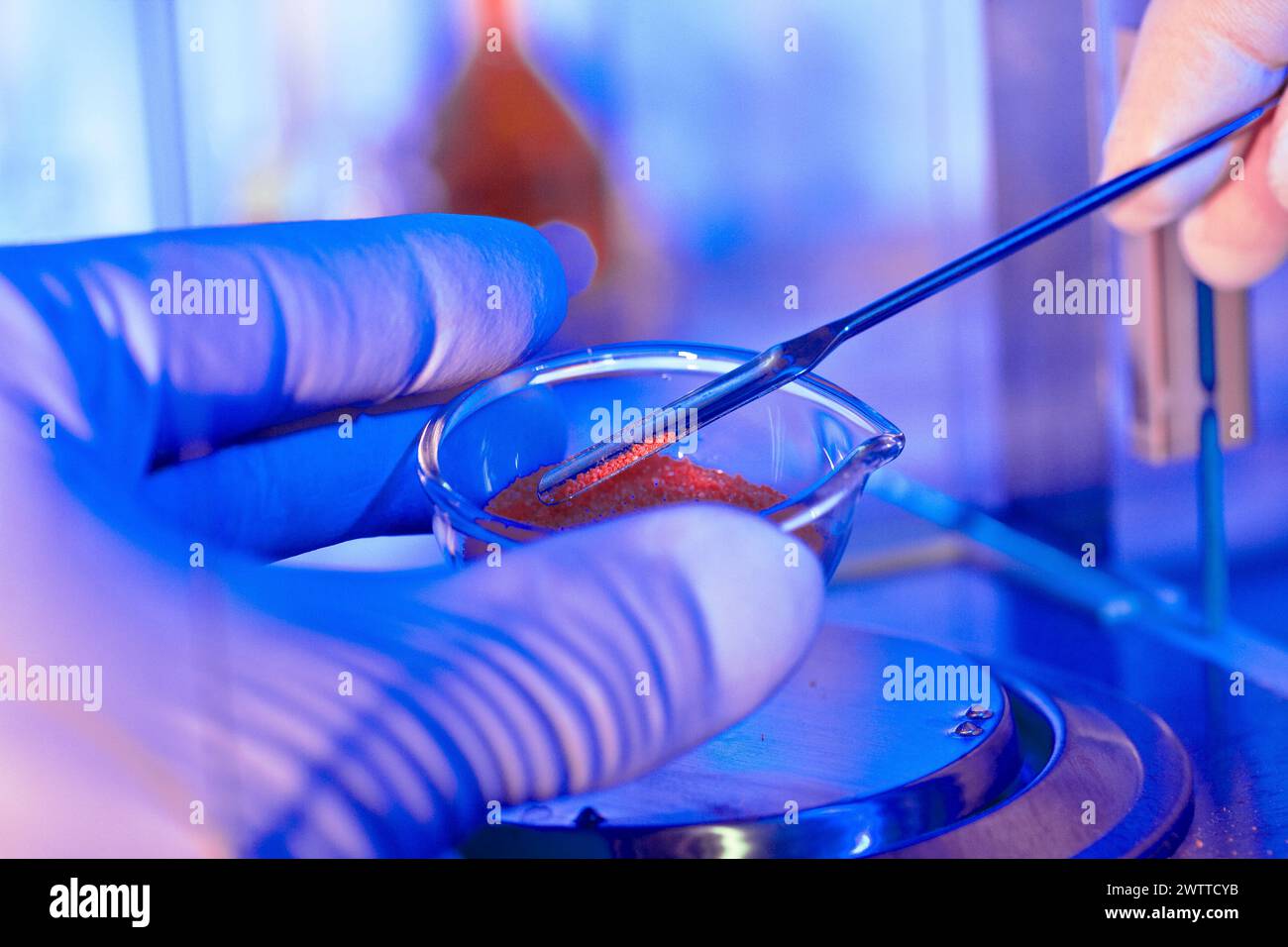 Scientist is conducting research in a laboratory hi-res stock ...