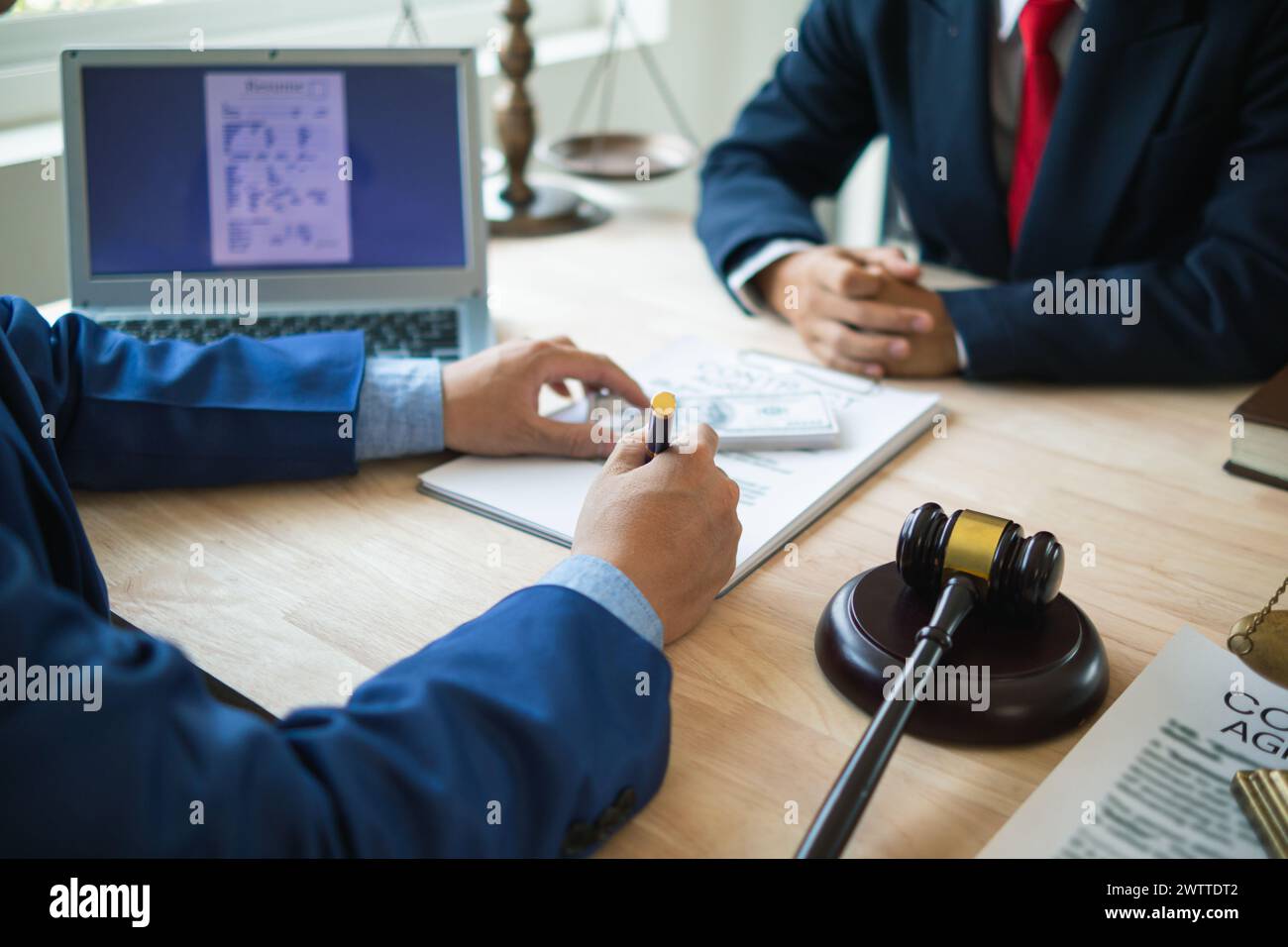 The concept of defendants in serious cases bribing officials involved ...